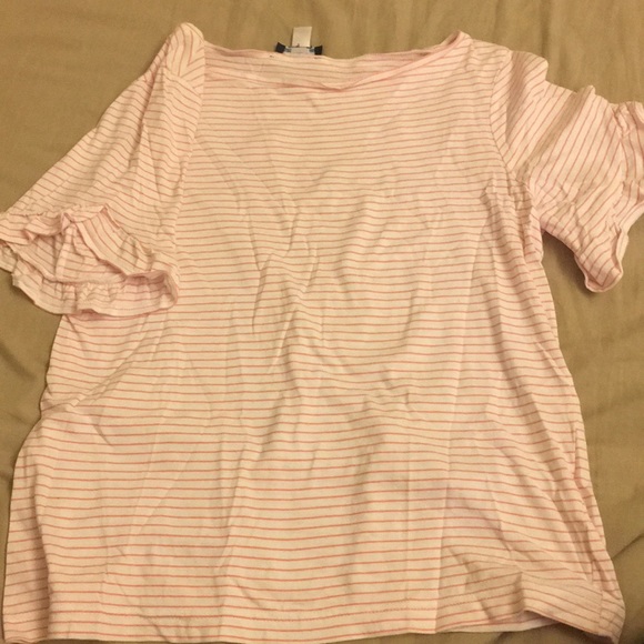 Basic Editions | Tops | Super Cute Ruffle Sleeves T Shirts | Poshmark
